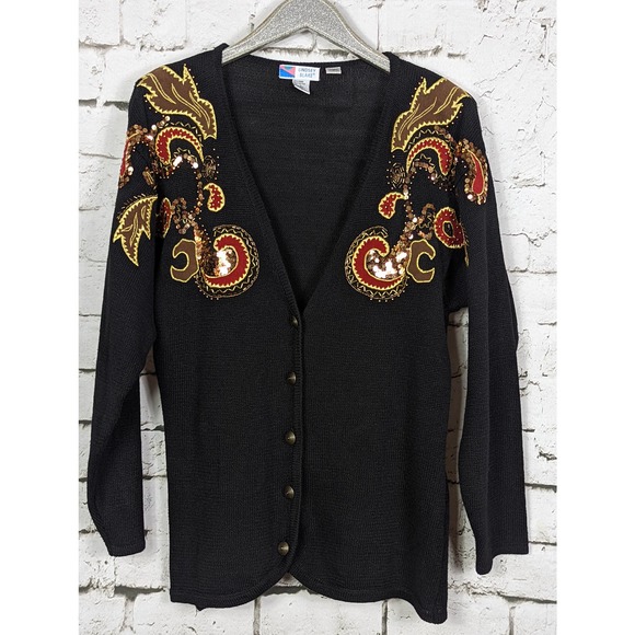 Lindsey Blake | Sweaters | Vintage Lindsey Blake Embellished Sequined ...
